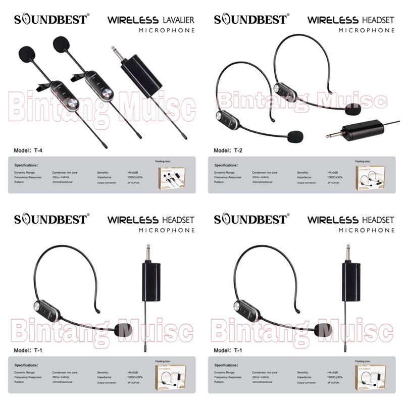 Jual Mic Wireless Beyermic BM 2C Original Clip on - Jepit soundbest T4 ...