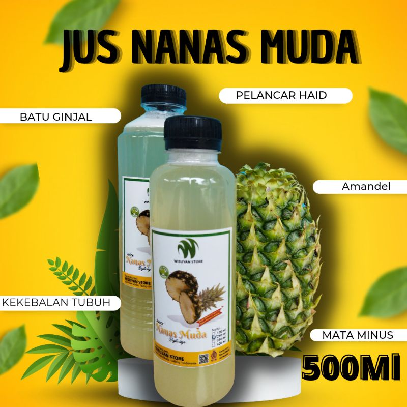 Jual Jus Nanas Muda Banyak Kasiat 500ml - Jus Nanas Muda Segar Siap ...
