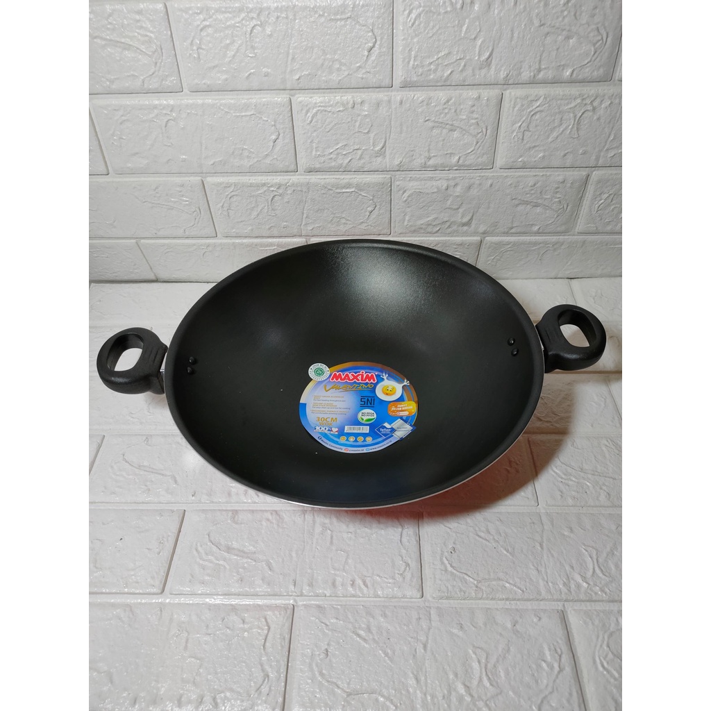 Jual WAJAN MAXIM VALENTINO 30, 36 CM MASPION / WOK MASPION / WAJAN ANTI ...