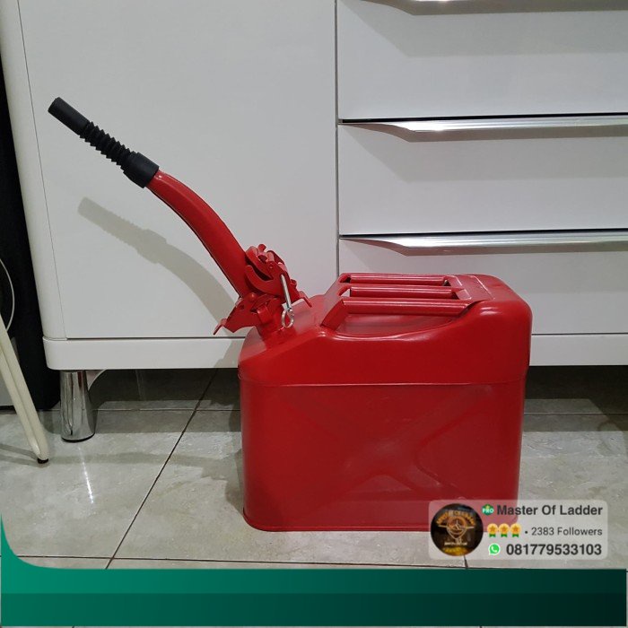 Jual jerigen metal KRISBOW 10 Liter jerigen besi jerrycan | Shopee ...