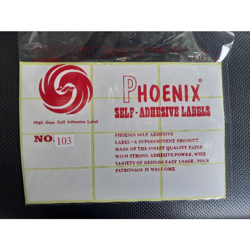 Jual Sticker Label / Label Harga Phoenix No 103 (32 x 64 mm) | Shopee ...