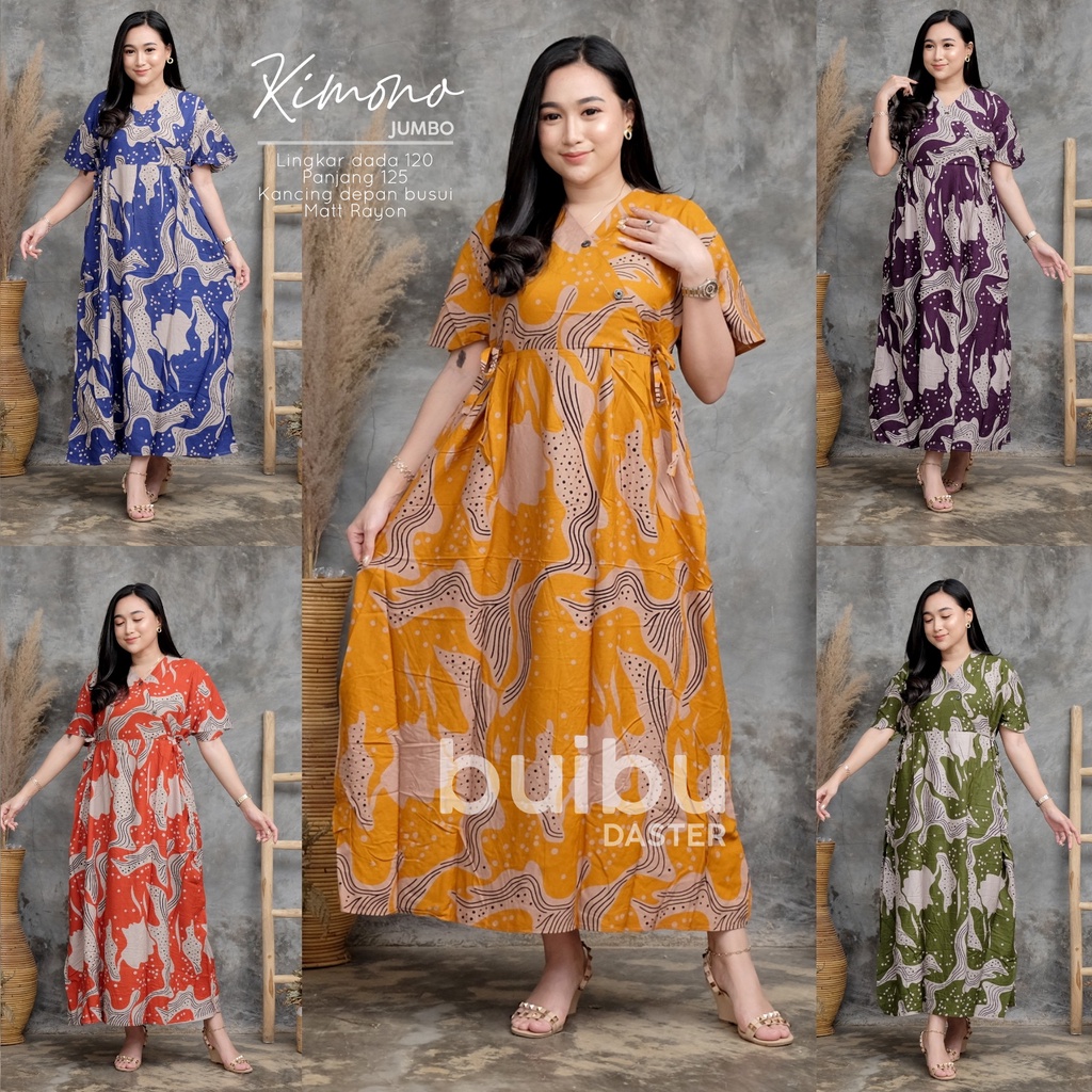 Jual Daster Kimono Jumbo LD 120 cm Big Size Busui Rayon | Shopee Indonesia