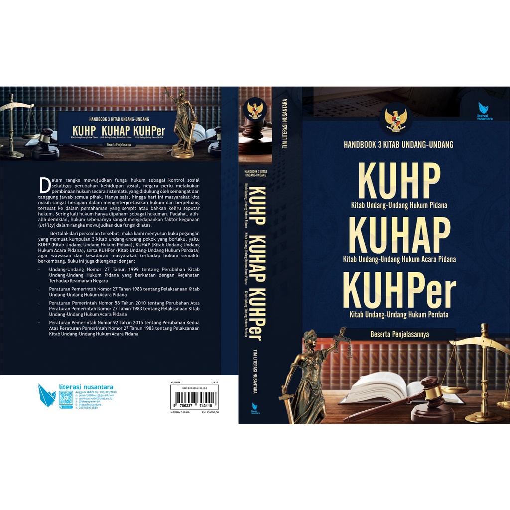 Jual Handbook 3 Kitab Undang-Undang Kuhp Kuhp Kuhper Beserta Penjelasannya - Tim Literasi ...