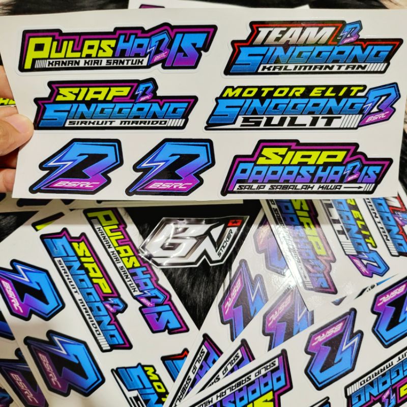 Jual stiker viral sticker singgang 1 set | Shopee Indonesia
