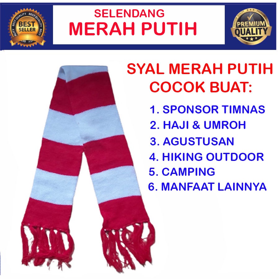 Jual SYAL INDONESIA MERAH PUTIH | Shopee Indonesia
