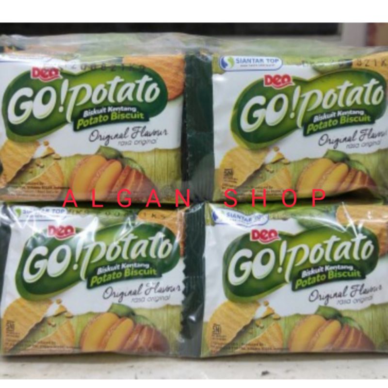 Jual Snack Go Potato Renceng 20 Pcs Biskuit Kentang Toples Makanan ...