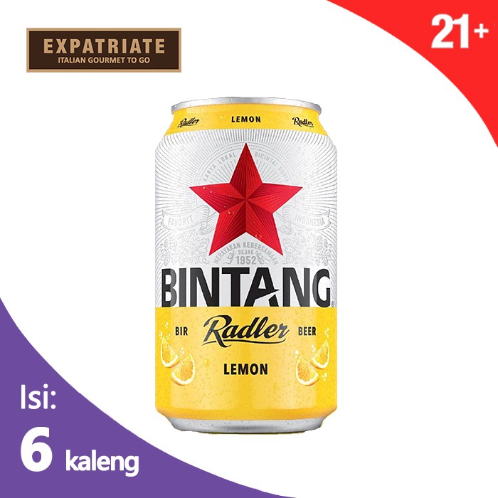 Jual Beer Bintang Radler Lemon Can 320ml (6pcs) | Shopee Indonesia
