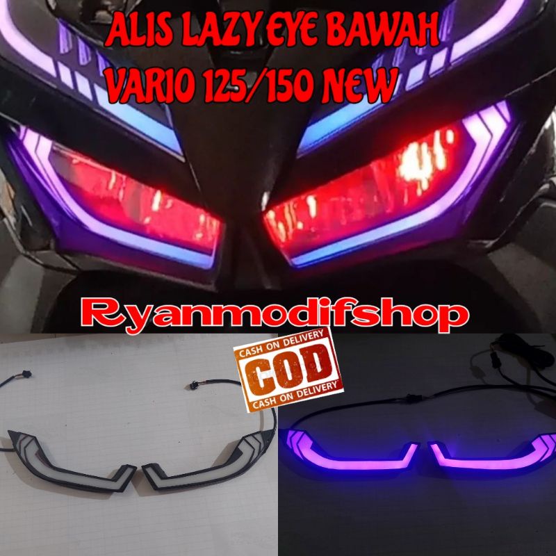 Jual lampu alis lazy vario new 125 dan 150 vario led old 125 150 model hexagon lampu alis audi ...
