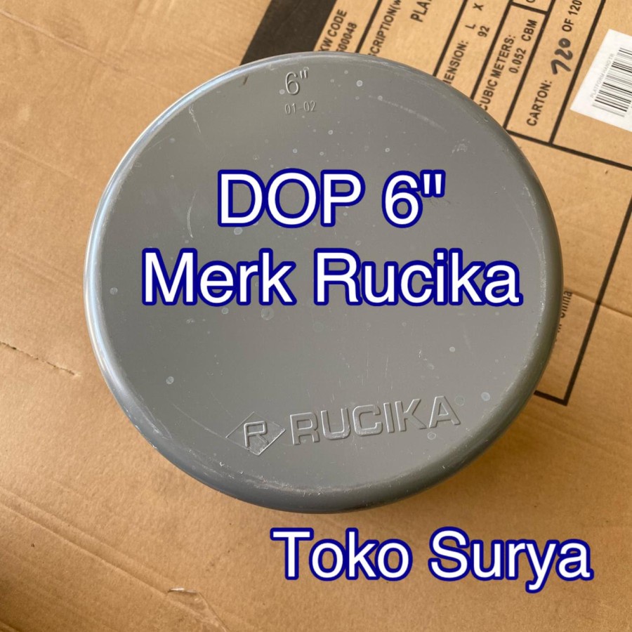 Jual TUTUP PIPA 6" RUCIKA AW - DOP 6" DOP 6 INCH / CAP 6" INCH - AW ...