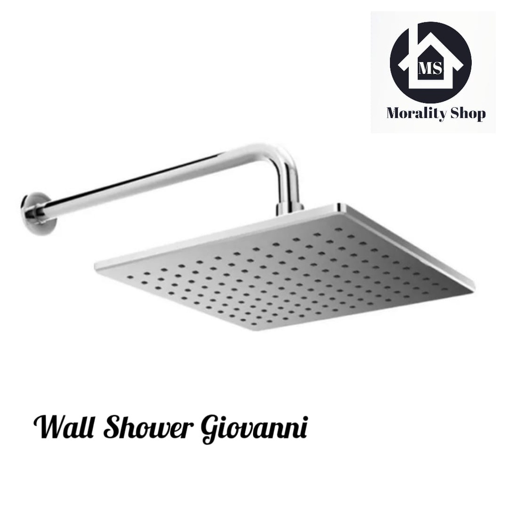Jual Kepala Shower Tanam Kotak 30cm Grey GV711 -Wall Shower Tanam ...