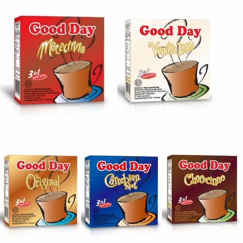 Jual Good Day 3in1 Instant Coffee Box Kopi Bubuk Original/Mocacinno ...