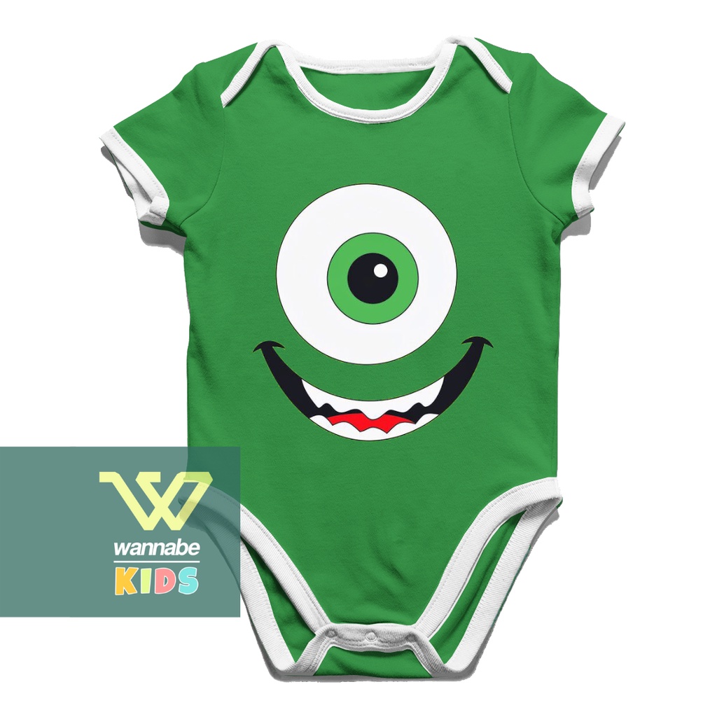 Jual Jumper Bayi Lucu Kartun MONSTER IJO | Jumper Lucu | Baju Bayi ...