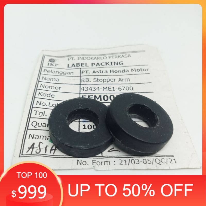 Jual RUBBER STOPPER ARM 43434-ME1/ RING KARET M10 BAUT KUNCI 14 / RING ...