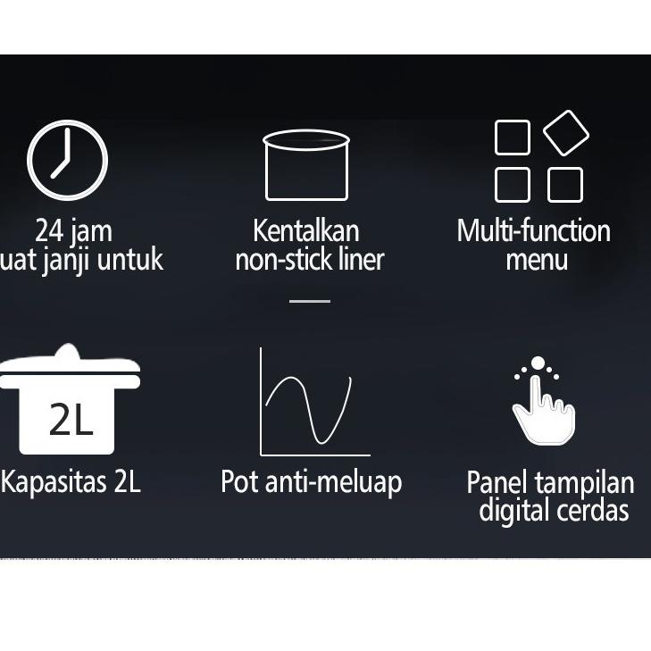Jual First Order 2L Smart Multifungsi Rice Cooker Penanak Nasi Digital Lapisan | Shopee Indonesia