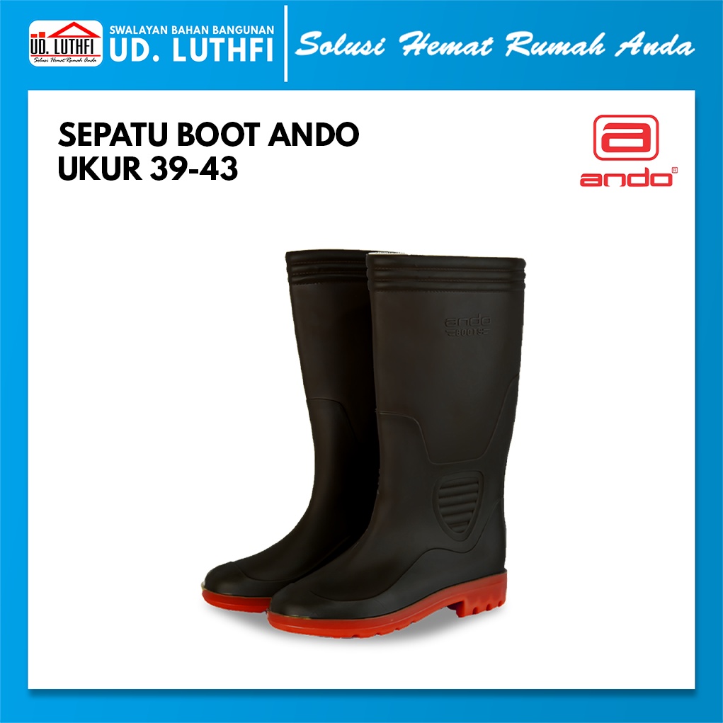 Jual Sepatu Boot Ando Berbagai Ukuran - Safety Boot Merk Ando | Shopee ... Jual Sepatu Boot Ando Berbagai Ukuran - Safety Boot Merk Ando | Shopee ...