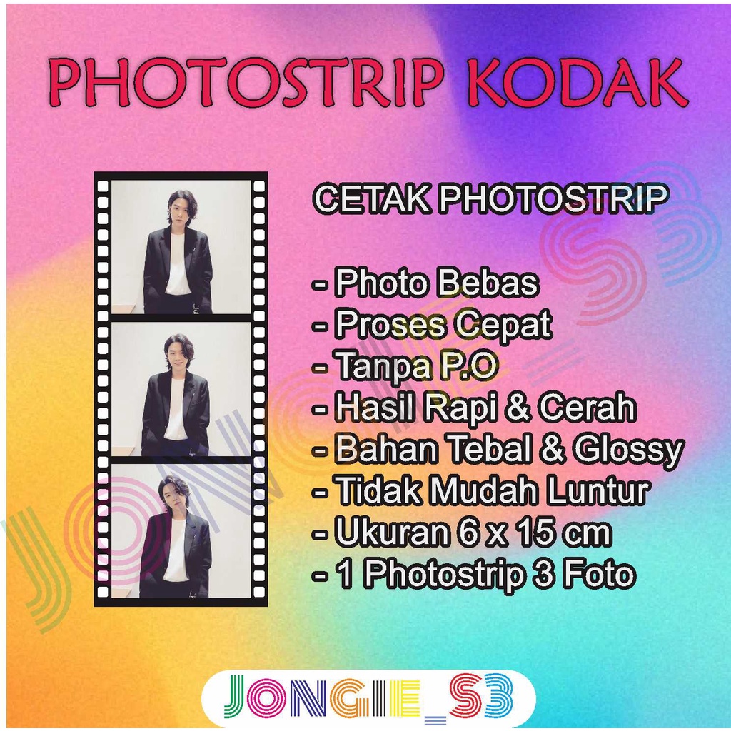 Jual CETAK PHOTO STRIP BISA CUSTOM FOTO BAHAN TEBAL FRAME HITAM PUTIH ...