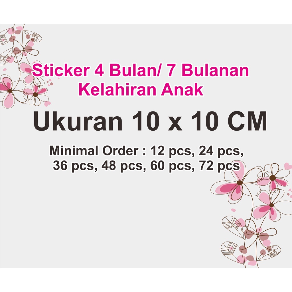 Jual Sticker 4 Bulan / 7 Bulan Kelahiran Anak | Shopee Indonesia