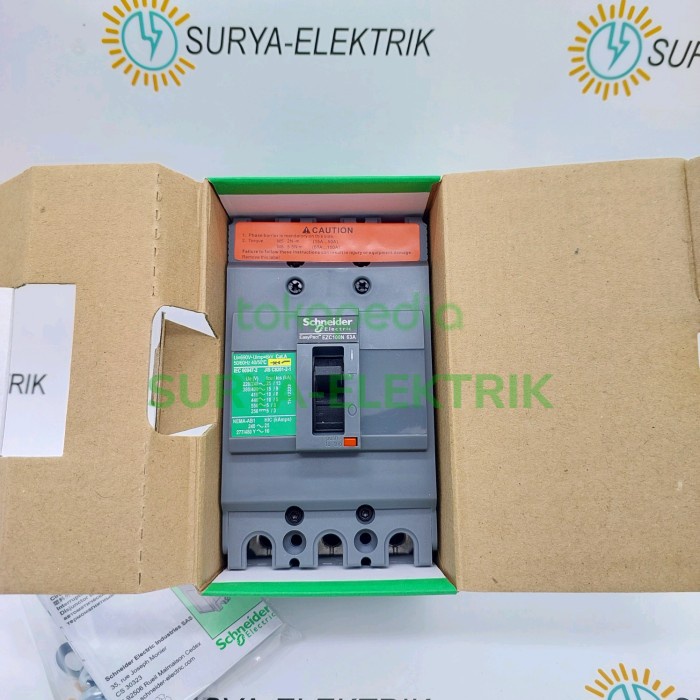 Jual Mccb Schneider Ezc100N Ezc 100N 3P 63A 63 A Amper 3 Phase Easypact ...