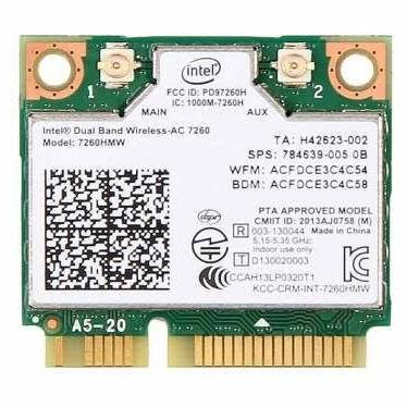 Jual Wifi 5 Card Wireless Intel 7260 AC Bluetooth 4.0 HMW HALF MINI PCIE | Shopee Indonesia