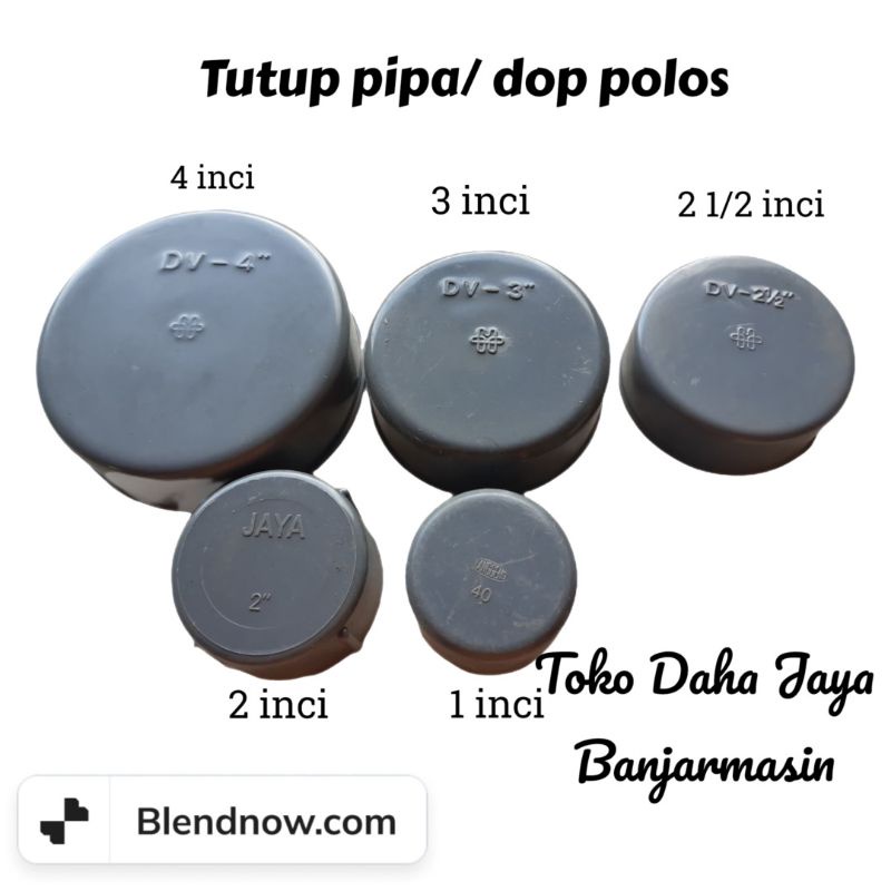 Jual tutup pipa /dop pvc 1/2 -4 inci | Shopee Indonesia