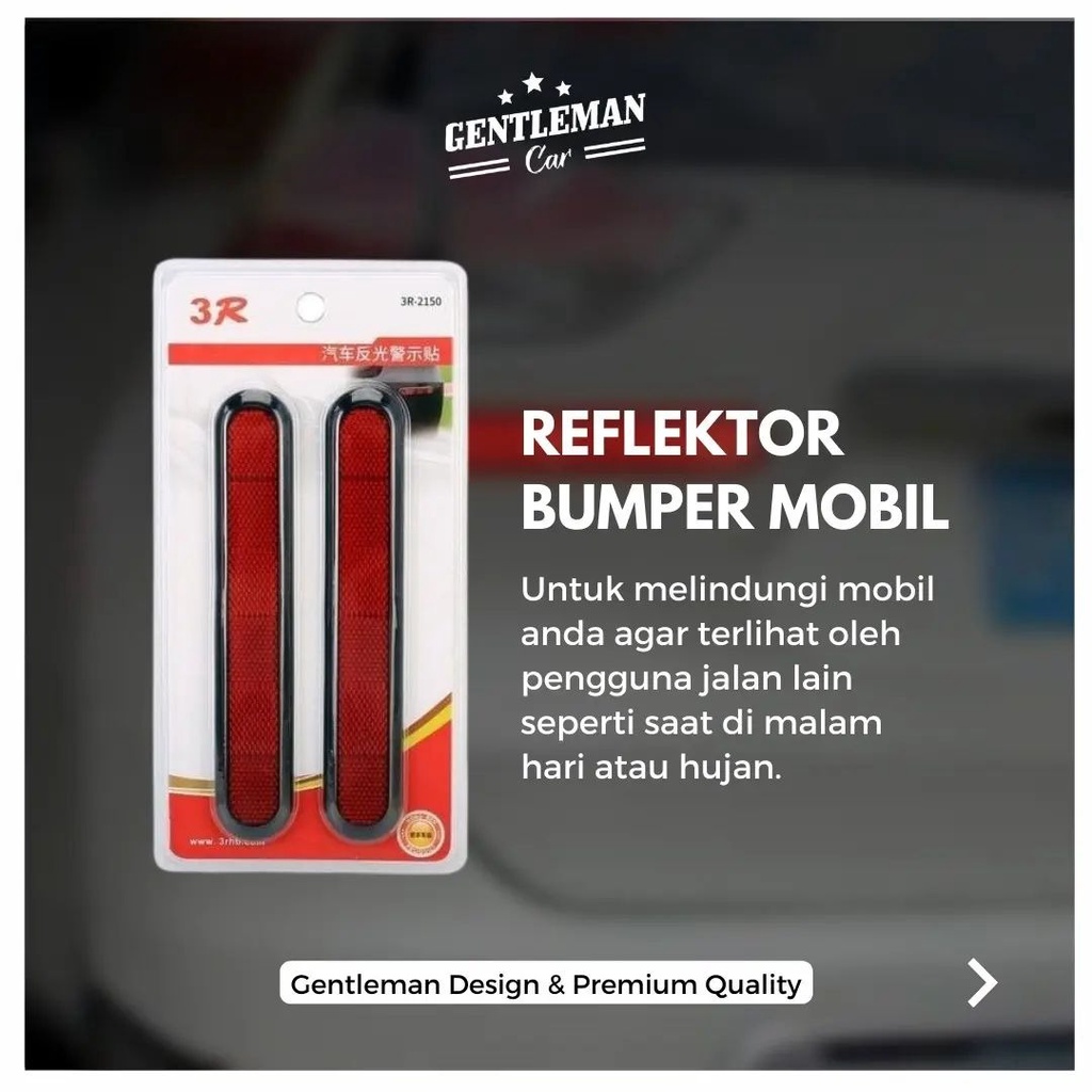 Jual Reflektor Bumper Cahaya Nyala Mantul Mobil Mata Kucing Stiker ...