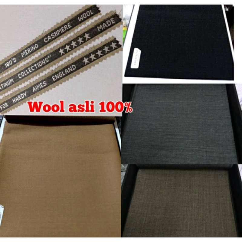 Jual bahan kain celana woll asli bahan kain jas woll asli | Shopee ...