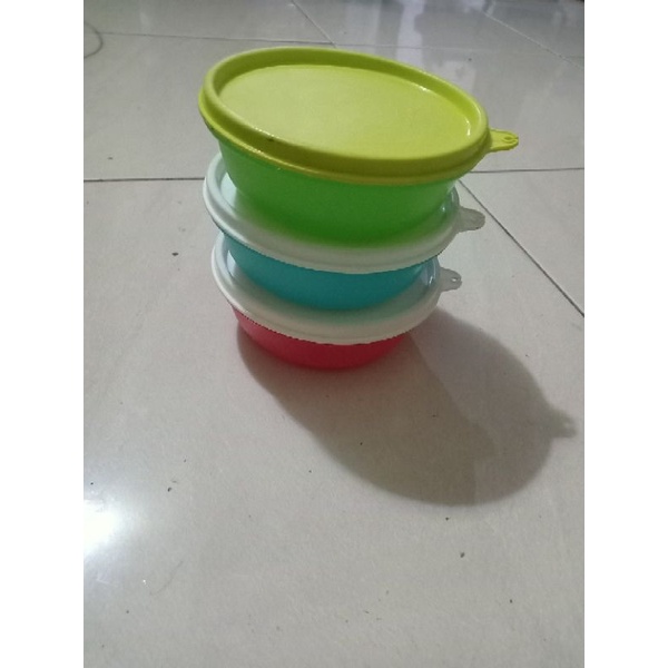 Jual Tupperware second wadah mpasi / Medium Square / Modular Bowl 200ml ...