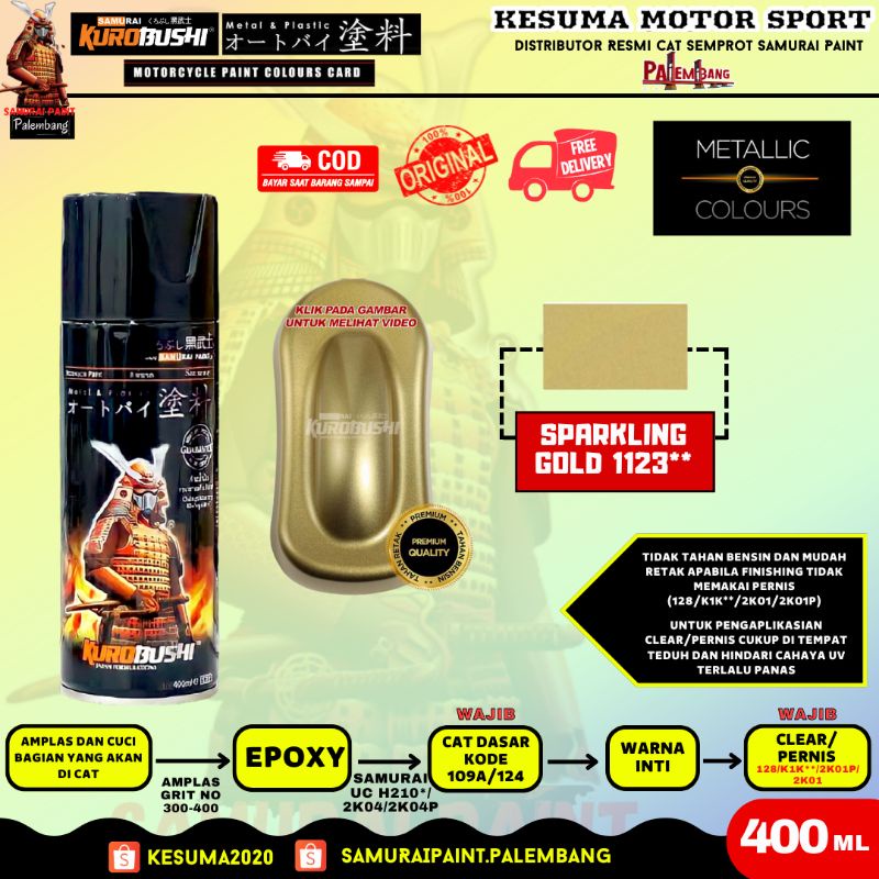 Jual Pilok pilox pylox Cat Semprot Aerosol Samurai/Samurai Paint ...