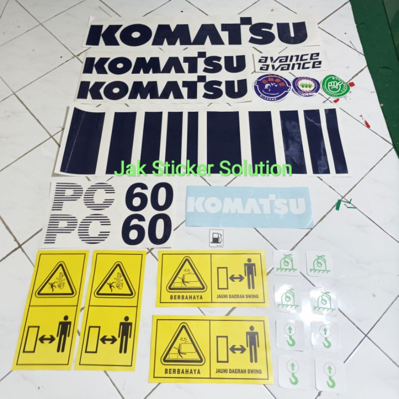 Jual Stiker Excavator Komatsu PC60 Stiker Alat Berat | Shopee Indonesia