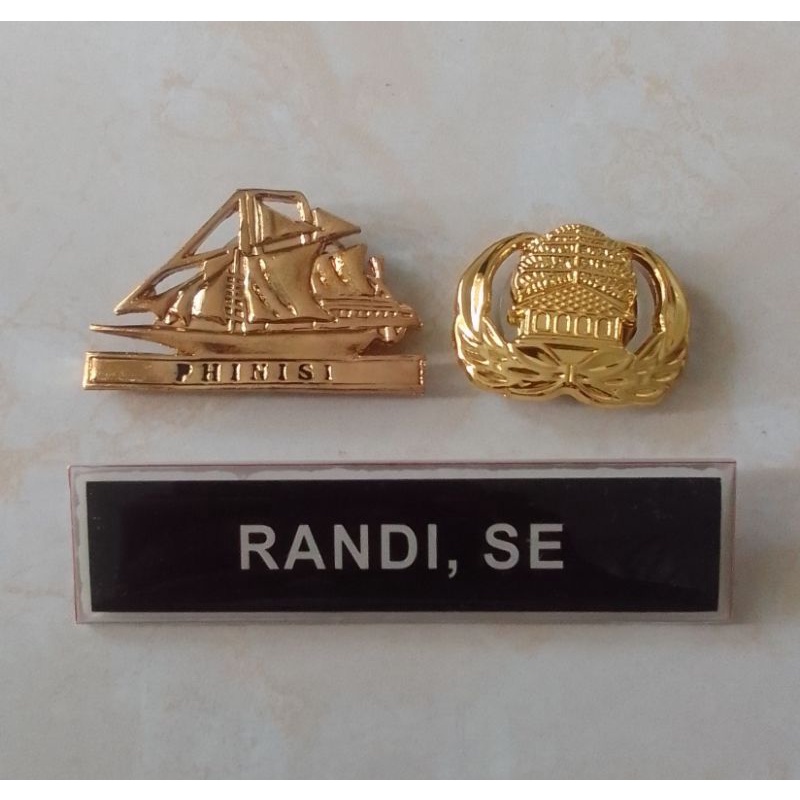 Jual Paket Atribut ASN (Pin Korpri, Pin Phinisi dan Papan Nama Dada ...