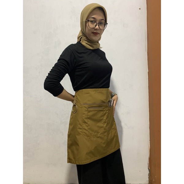 Jual Apron Barista Masak Celemek Masak Apron Mini Celemek Setengah ...