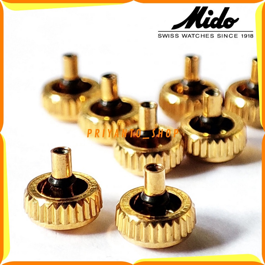 Jual Knop kenop putaran jam tangan Mido 4.5mm Crown Mido All type ...