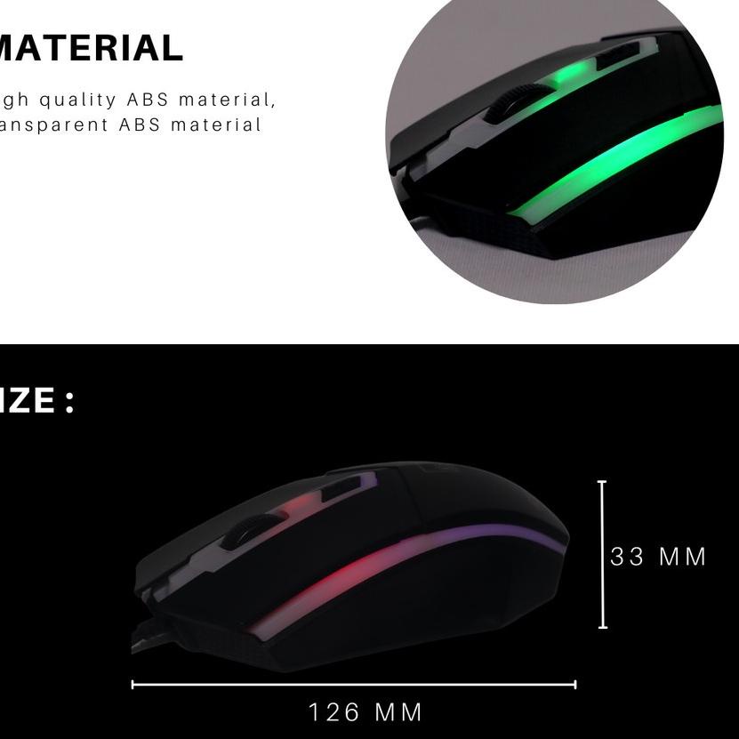 Jual Stock Banyak 8PJYD Noblex Keyboard dan Mouse RGB Gaming Set Gaming ...