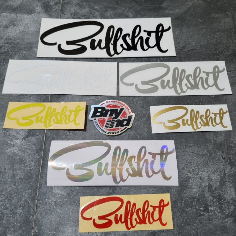 Jual STICKER STIKER BULSHIT CUTTING | Shopee Indonesia