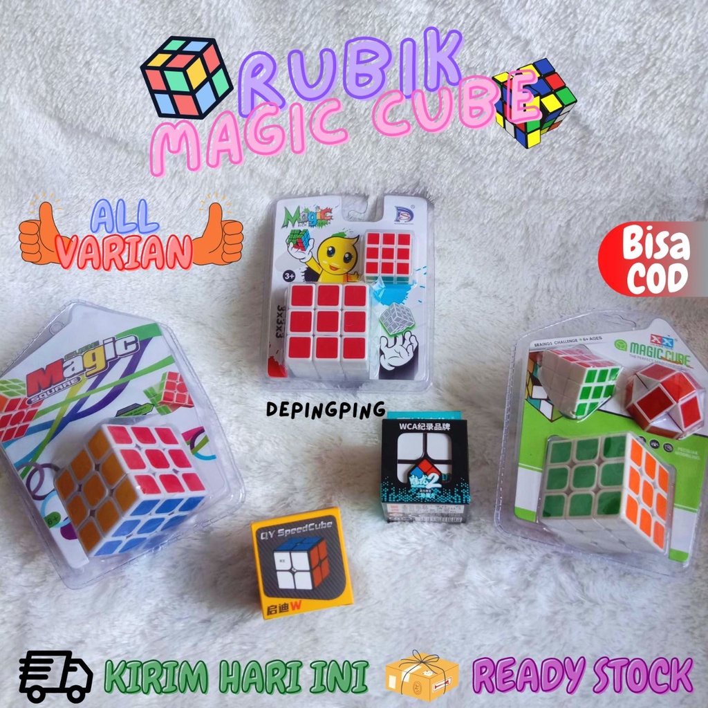 Jual Mainan edukasi, rubik murah, rubik kekinian 3x3x3, berbagai varian ...