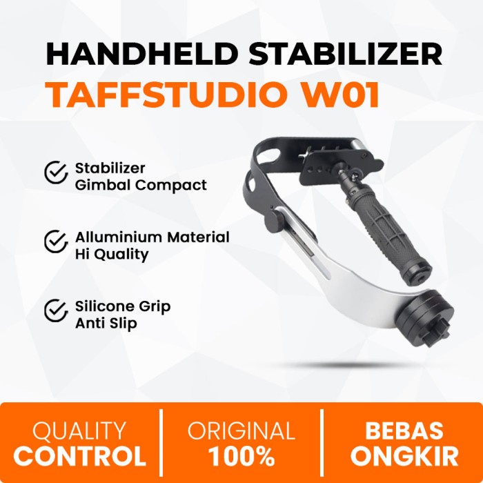 Jual TAFFSTUDIO Handheld Stabilizer Kamera W01 DSLR Go Pro HP ...