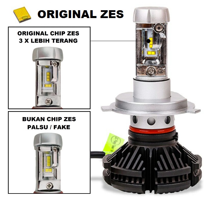 Jual Lampu LED X3 ORIGINAL ZES Mobil H1 H3 H4 H7 H11 HB3 HB4 3 Warna Motor | Shopee Indonesia