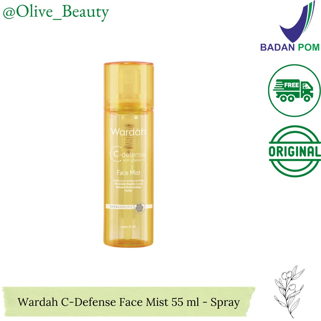 Jual Wardah C-Defense Face Mist 55 ml - Spray | Shopee Indonesia
