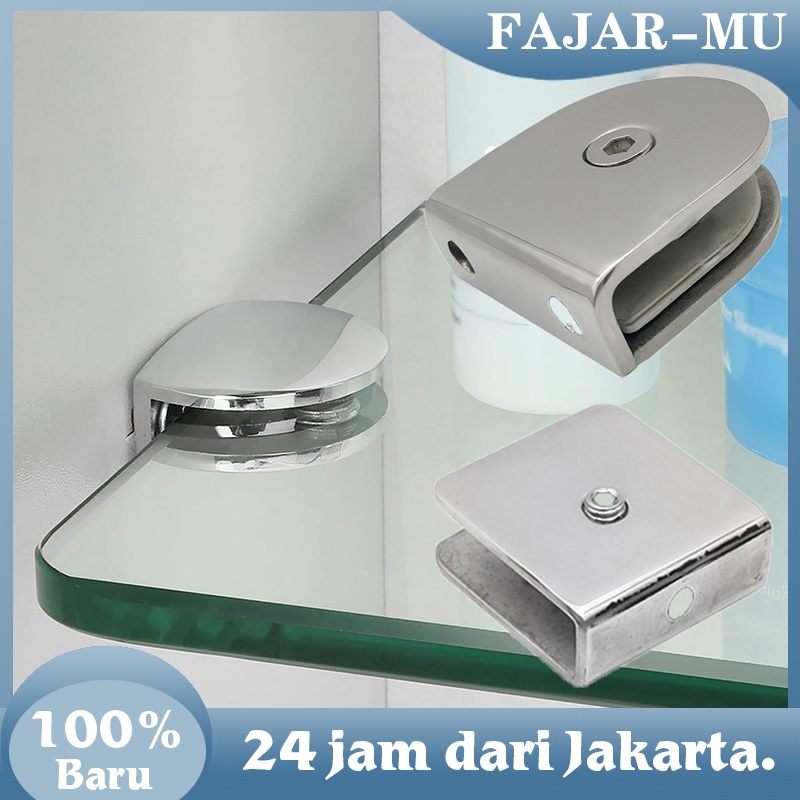 Jual Penjepit Kaca Stainless Penjepit Kaca Kotak Glass Clip Jepit Kaca ...