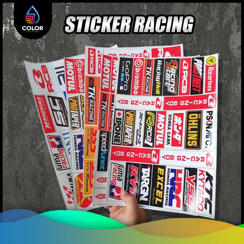 Jual Stiker Pack Racing / Stiker Motor Otomotif / Sticker Racing Pack ...