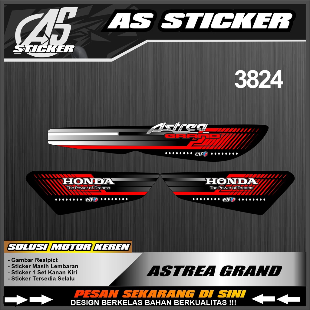 Jual 3824a stiker motor honda astrea grand semifull lis variasi abstrak ...
