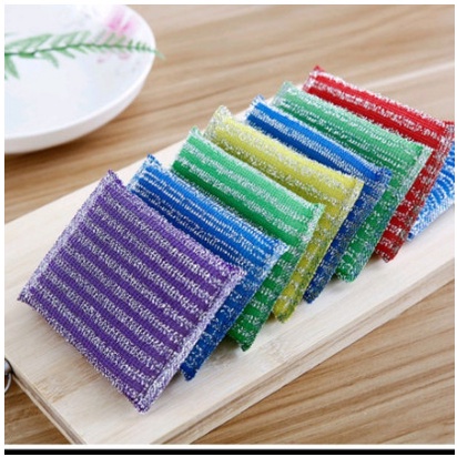 Jual Sponge Cuci Piring Metalik Warna Warni Spon Sabut Jaring ...