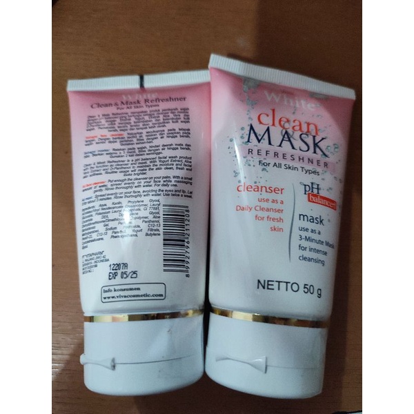 Jual Viva white clean and mask pink 50g | Shopee Indonesia