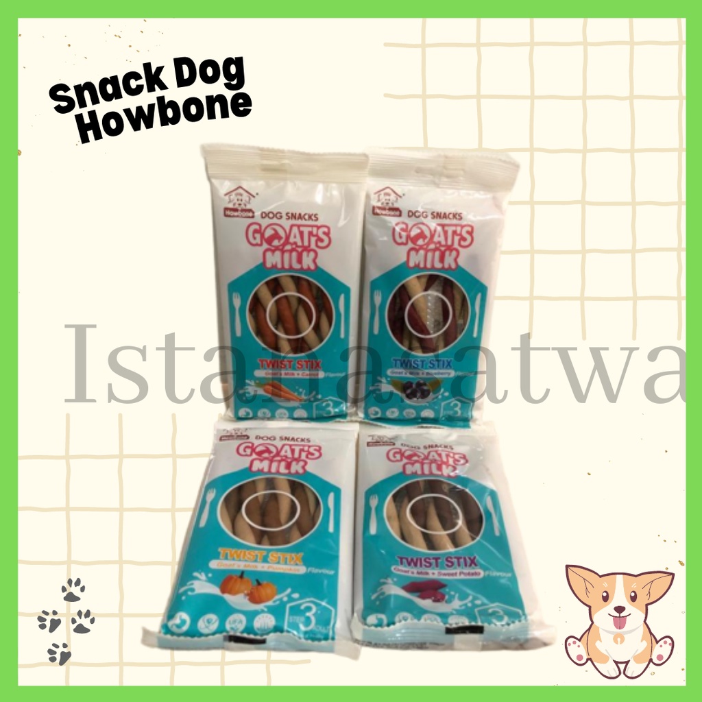 Jual Howbone Goats Milk Twist Stix - Snack Dog All Varian | Shopee ...
