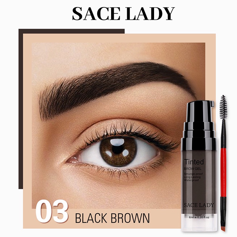Jual SACE LADY Liquid Eyebrow Gel Waterproof Long Lasting Smudge-proof ...