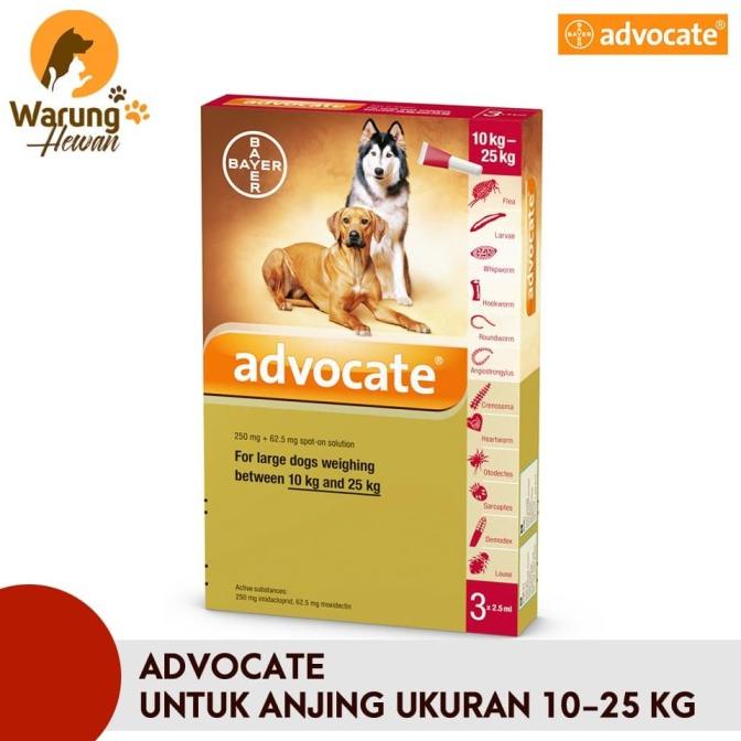 Jual Advocate Obat Tetes Kutu untuk Anjing ukuran 10 sampai 25 Kg ...