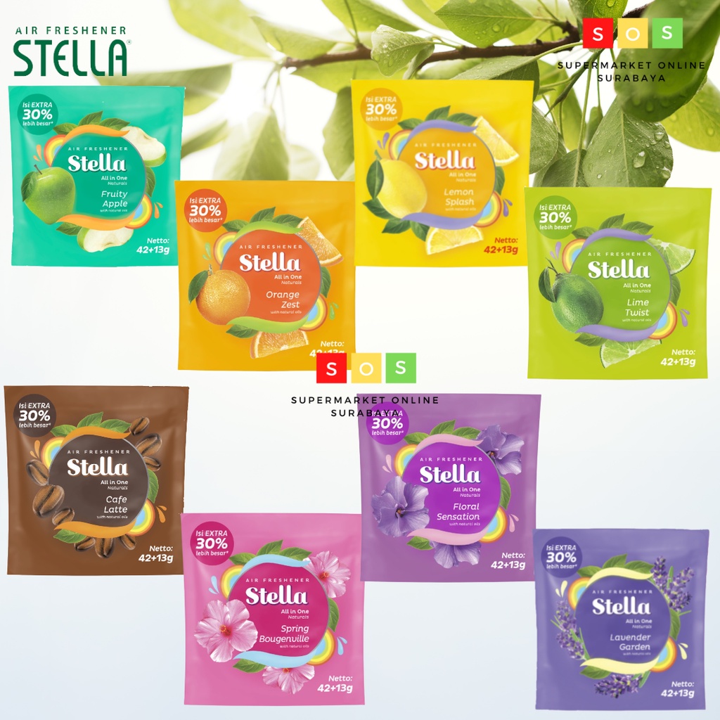 Jual STELLA All In One Pengharum Ruangan Aroma Buah Gantung Natural Oil ...