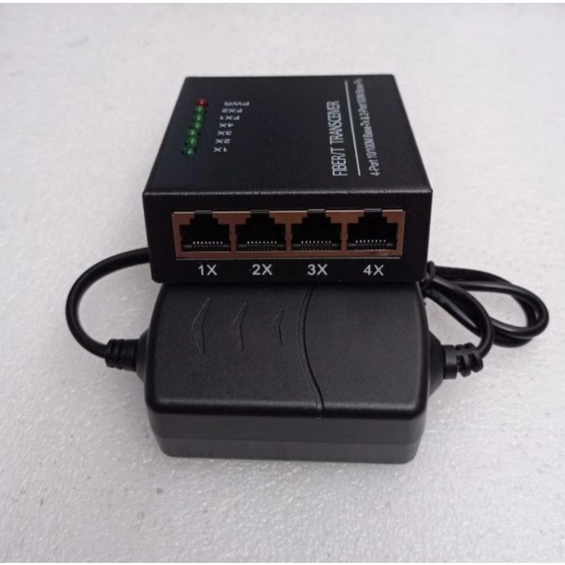Jual Media Converter Ethernet Fiber Switch FO 2 SC 4 LAN 10/100 Ethernet Fiber Switch | Shopee ...
