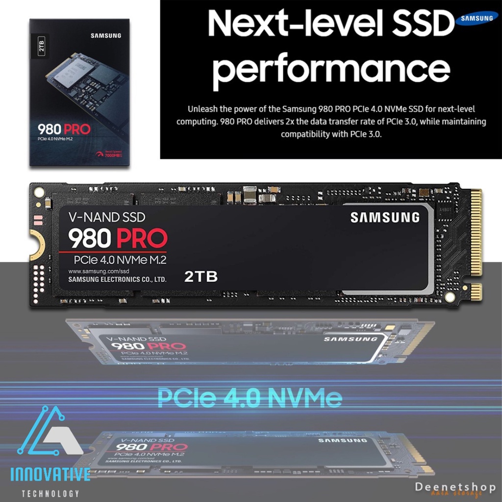 Jual Samsung SSD 980 PRO M.2 PCIe Gen4 x4 1TB MZ-V8P1T0BW / SSD 1TB ...