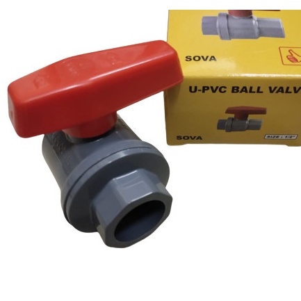 Jual Ball Valve PVCBV 1/2" Polos Stop Kran Plastik U PVC Balvalve Mdl Onda/BALVALEP PVC TAIWAN ...